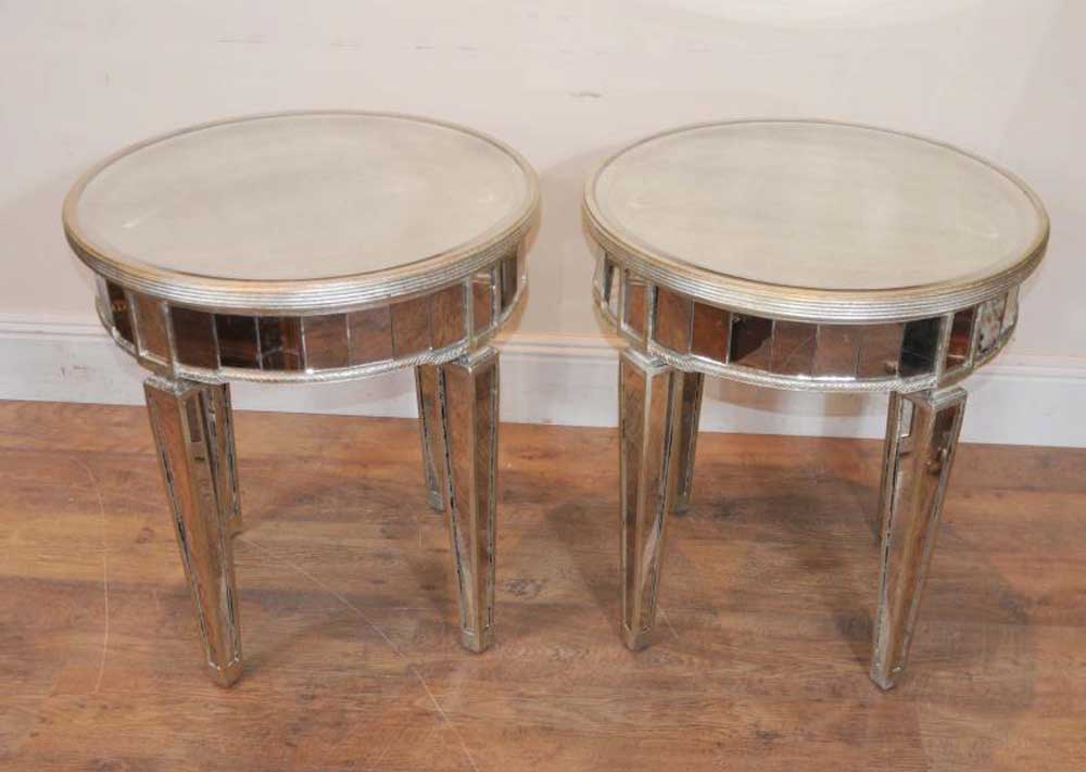 Mirror Side Tables