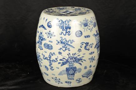 Nanking Pottery China Porcelain Barrel